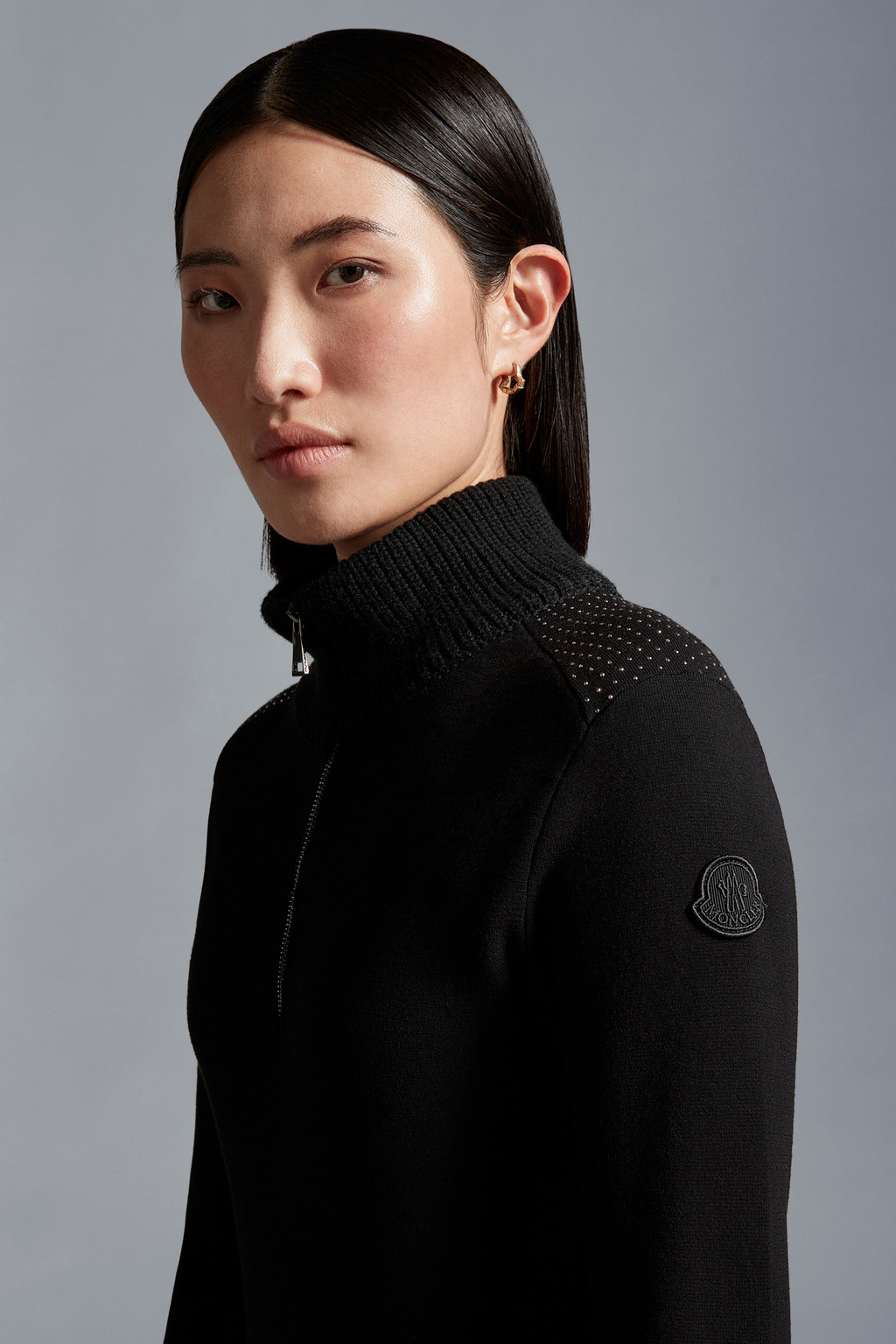 Black Knit Midi Dress - Dresses for Women | Moncler SK