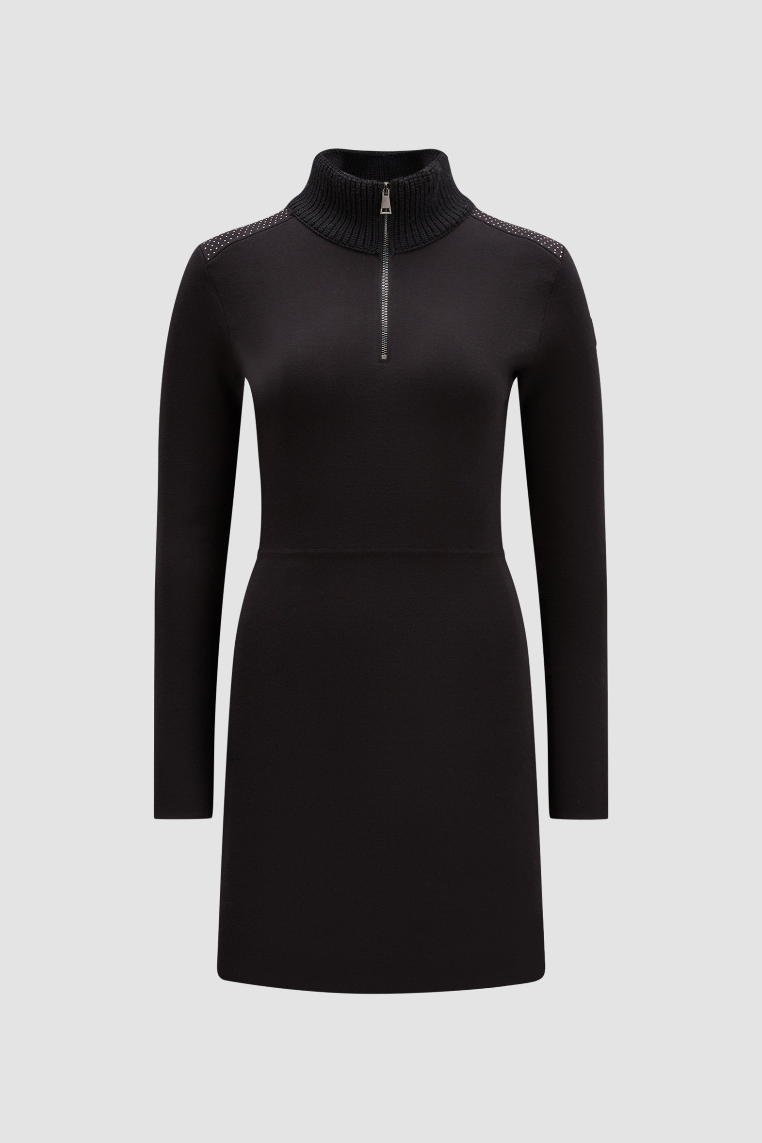 Black Knit Midi Dress - Dresses for Women | Moncler GB