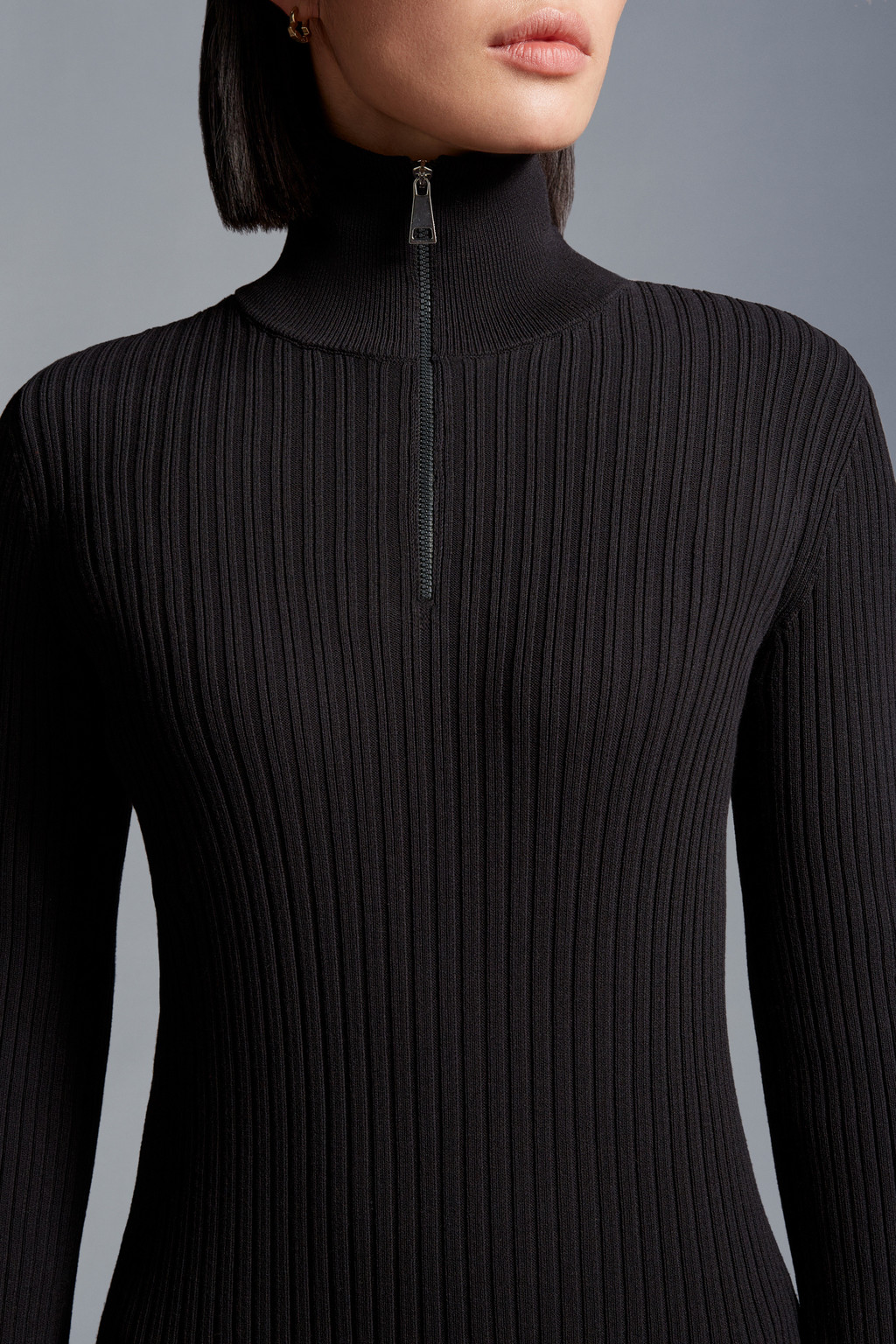 Black Crêpe Maxi Dress - Dresses for Women | Moncler NL