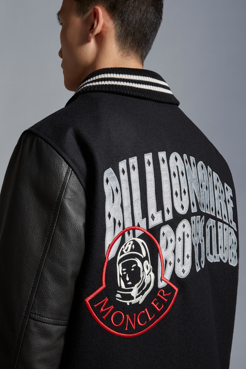 Black Durnan Down Varsity Jacket - for Special Projects | Moncler MT