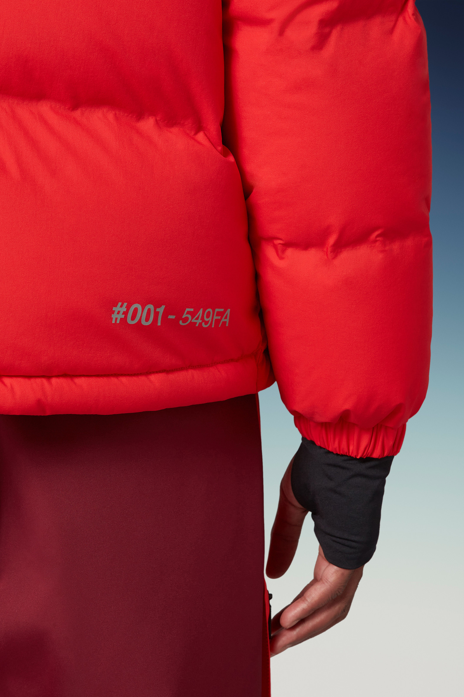 Fire Red Coraia Short Down Jacket - Short Down Jackets for Men | Moncler SG