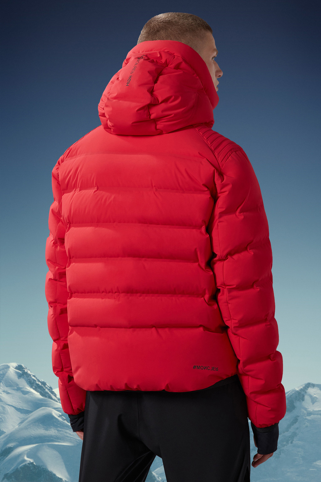 Red Lagorai Short Down Jacket - Short Down Jackets for Men | Moncler IE