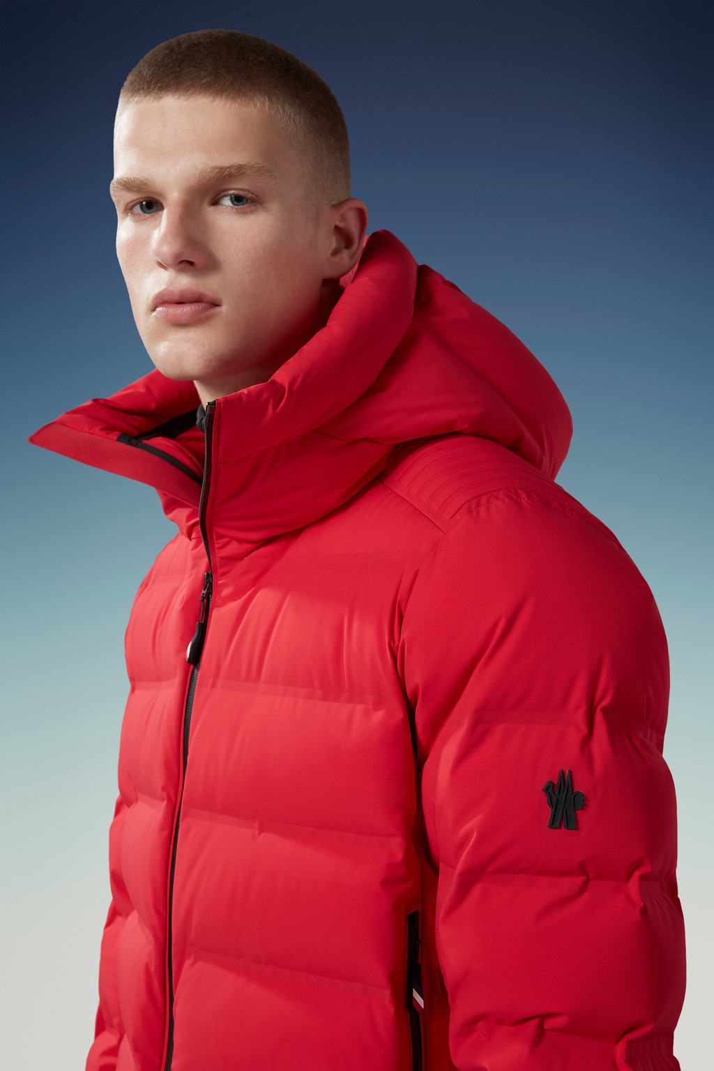 Red Lagorai Short Down Jacket - Short Down Jackets for Men | Moncler IE