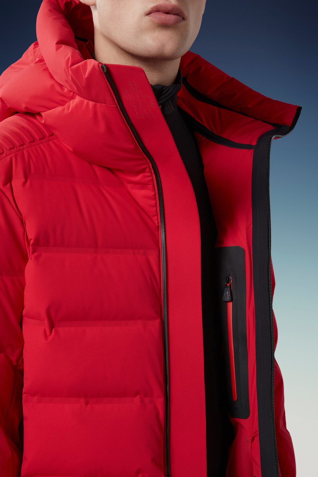 Red Lagorai Short Down Jacket - Short Down Jackets for Men | Moncler IE