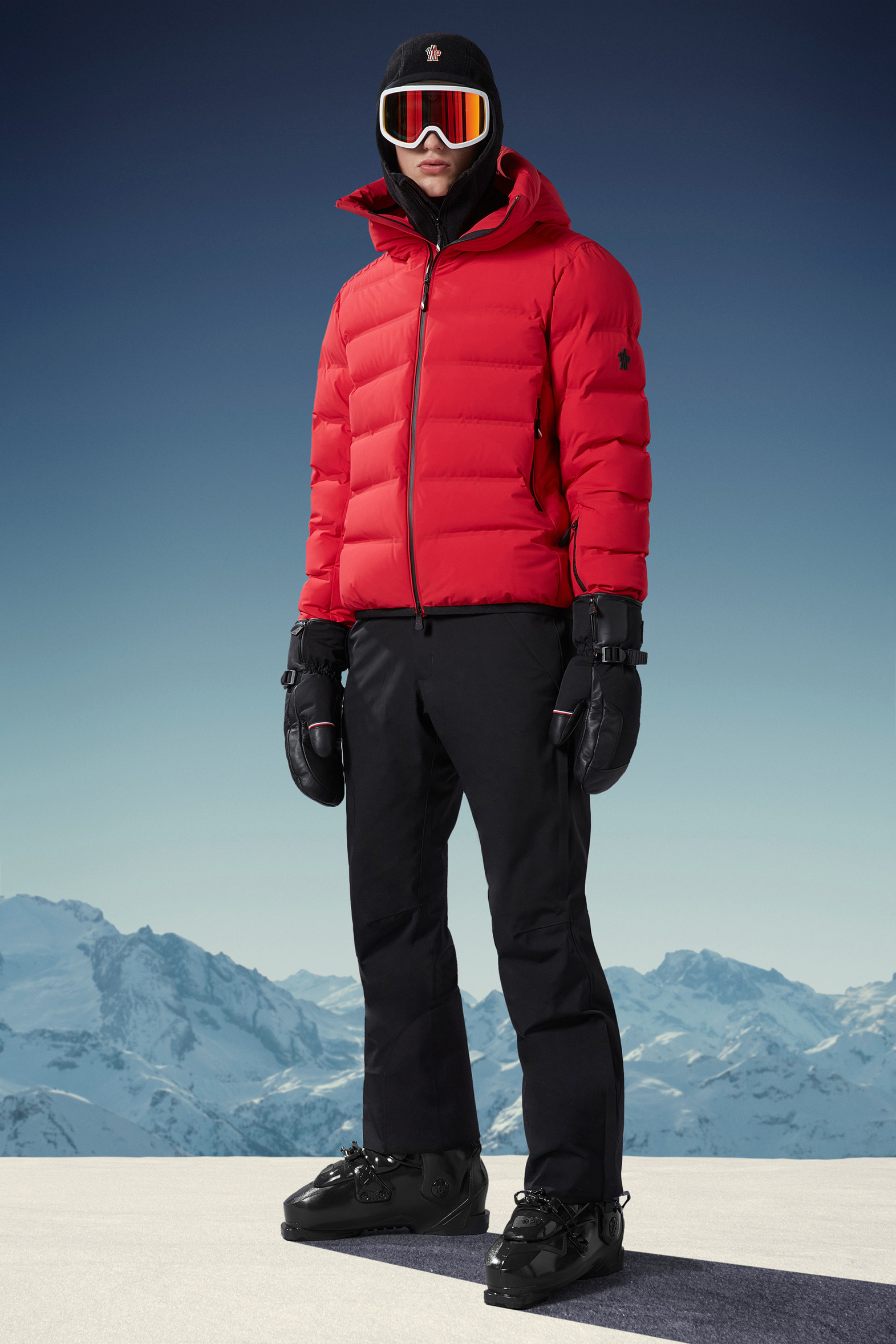 Red Lagorai Short Down Jacket - Short Down Jackets for Men | Moncler BE