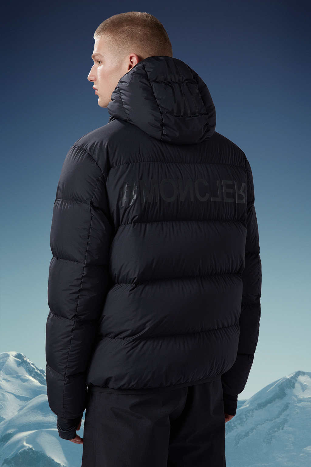 Black Adret Short Down Jacket - Short Down Jackets for Men | Moncler PT
