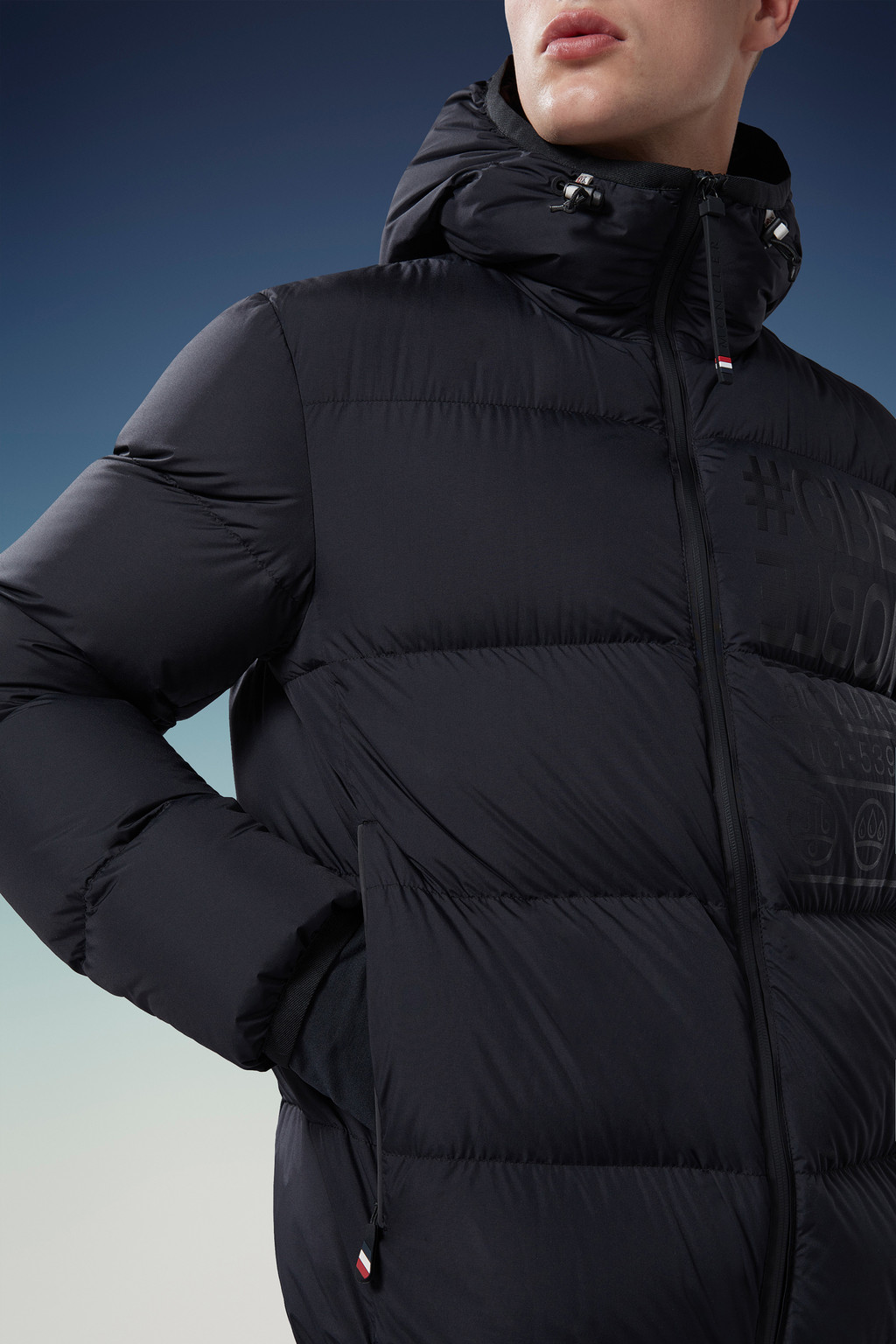 Black Adret Short Down Jacket - Short Down Jackets for Men | Moncler PT