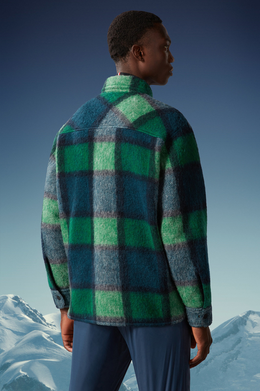 Multicolour Waier Wool Shacket - Apres Ski for Men | Moncler LU