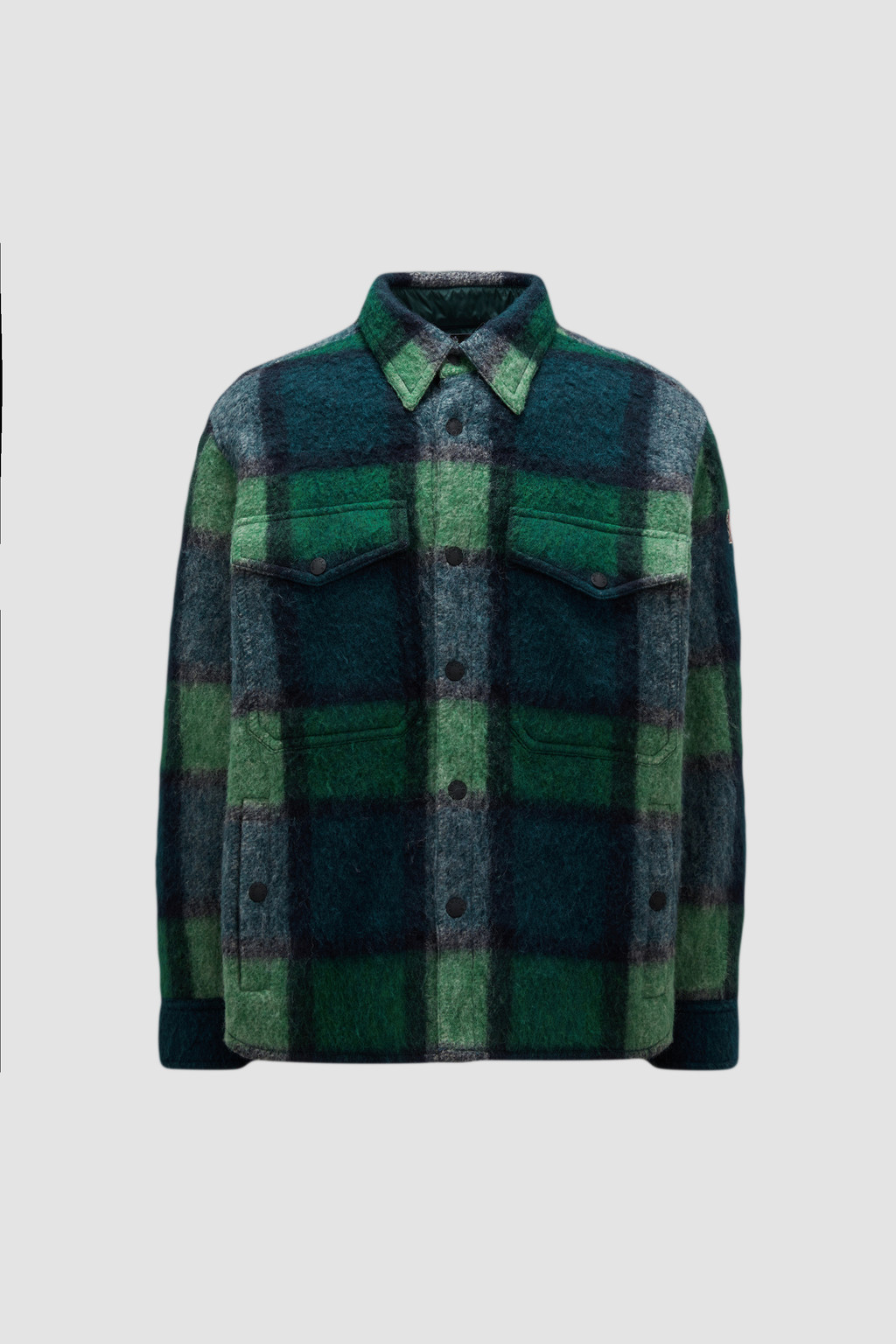 Multicolour Waier Wool Shacket - Apres Ski for Men | Moncler LU