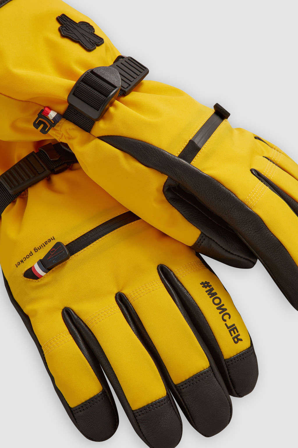 Sunny Yellow Padded Gloves - Scarves & Gloves for Men | Moncler FR