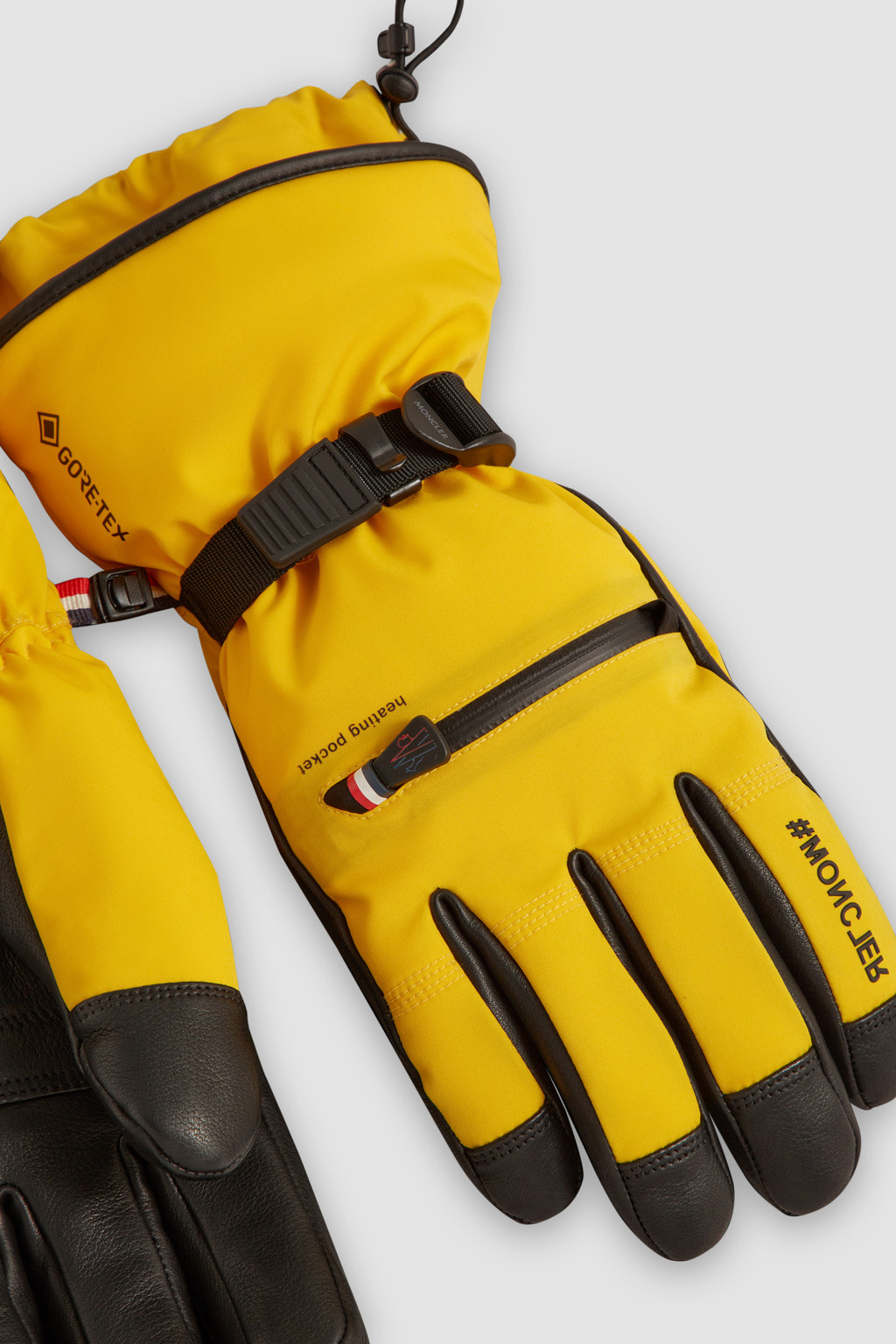 Sunny Yellow Padded Gloves - Scarves & Gloves for Men | Moncler FR