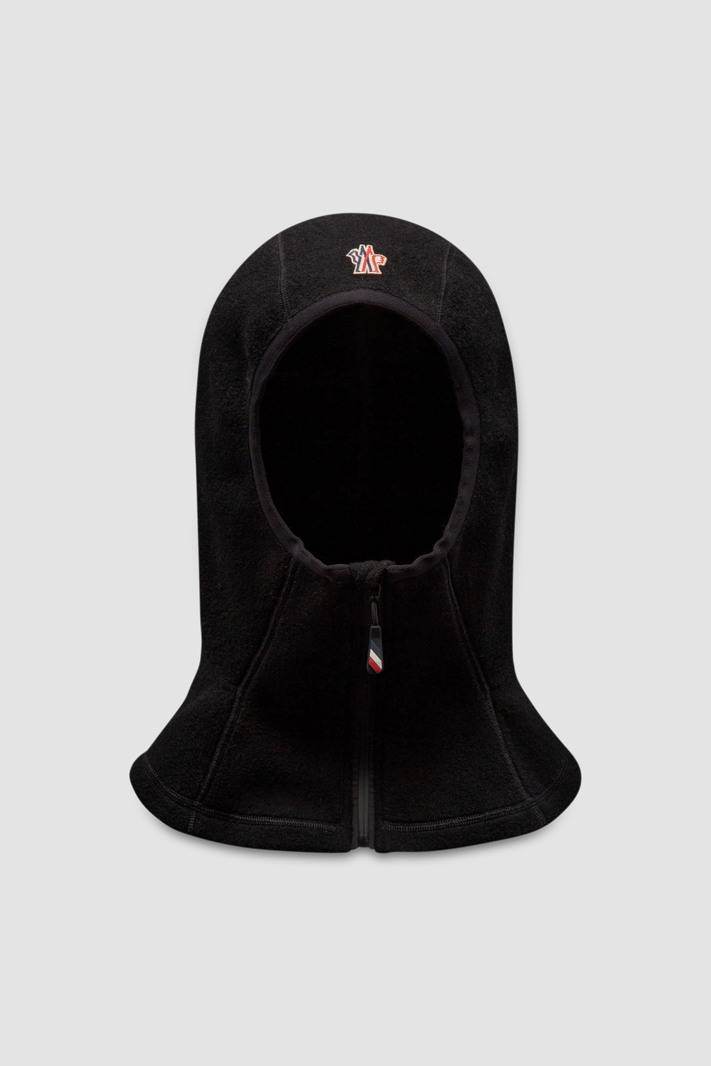 Black Tricolor Fleece Balaclava - Scarves & Gloves for Men | Moncler HR