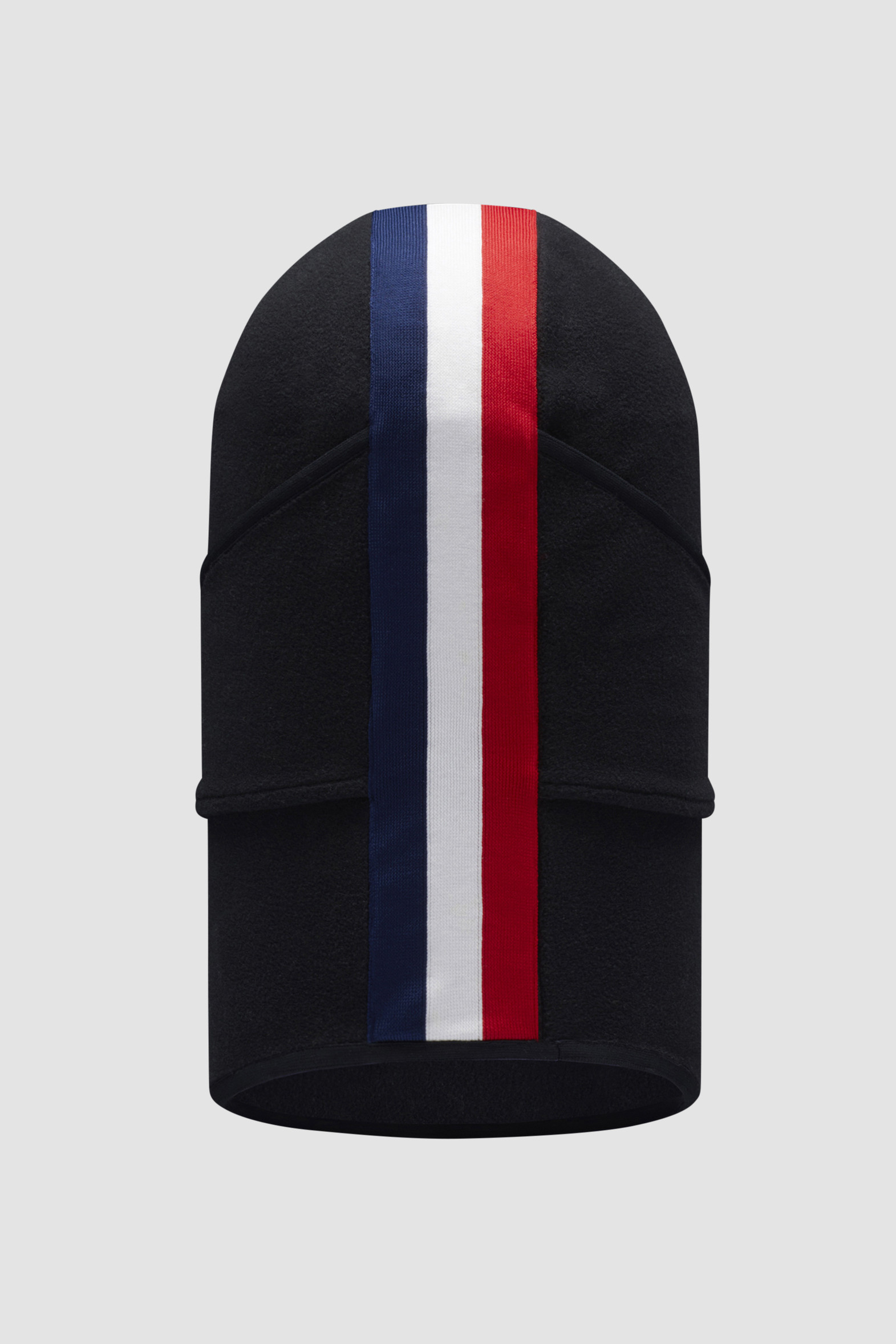 Black Tricolor Fleece Balaclava - Scarves & Gloves for Men | Moncler HR