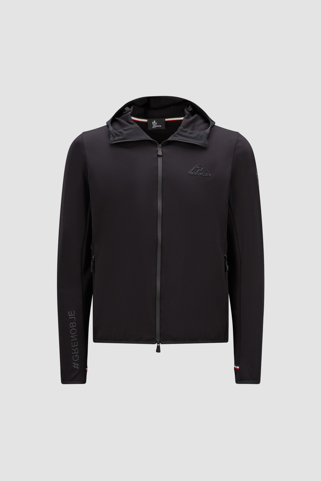 Black Zip-Up Hoodie - Sweatshirts for Men | Moncler SG