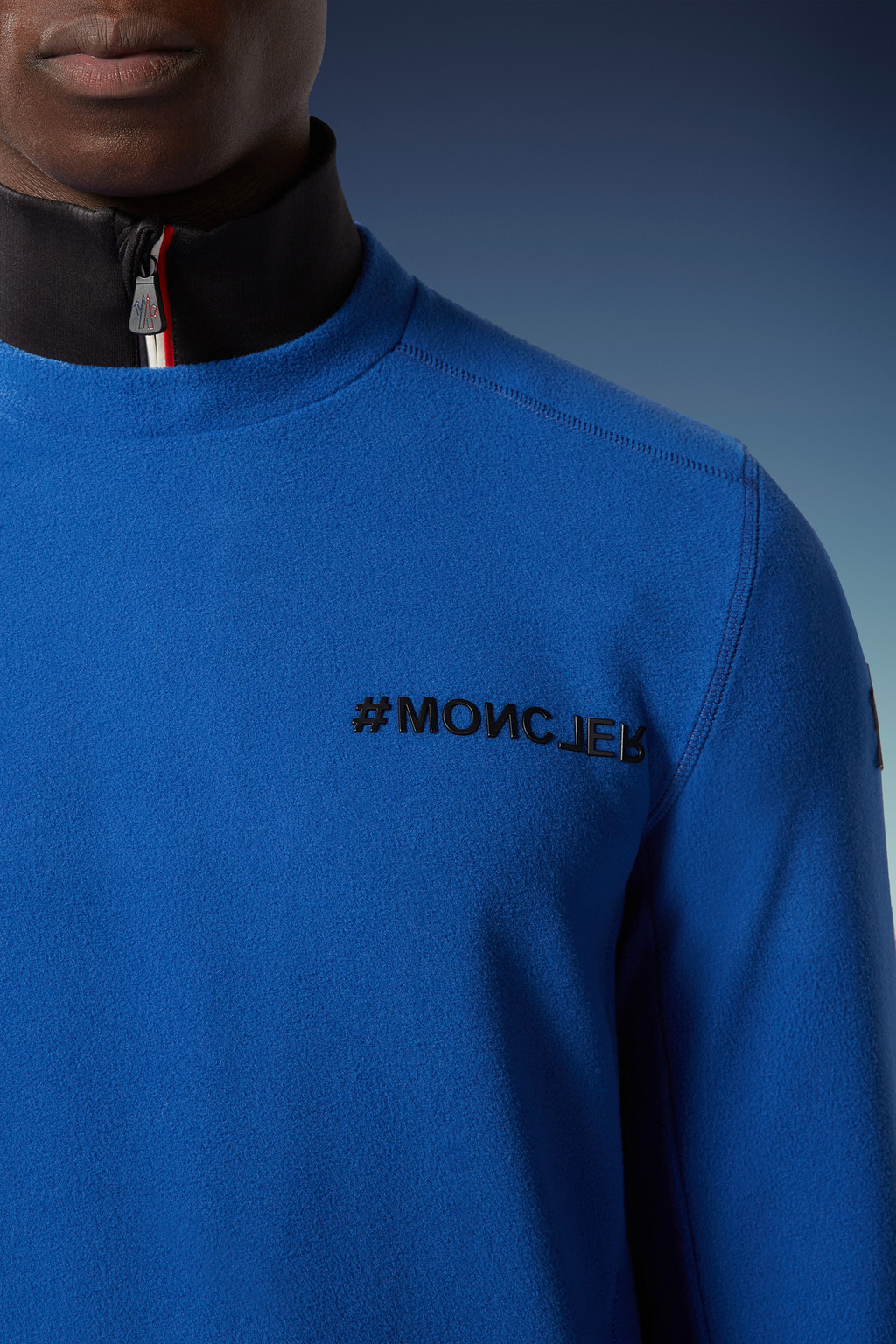 Bluette Logo Fleece Sweatshirt - Sweatshirts for Men | Moncler FR