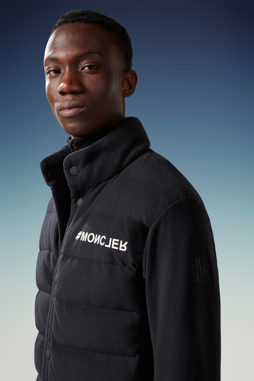 Black Fleece Zip-Up Sweatshirt - Mid-Layers for Men | Moncler ES