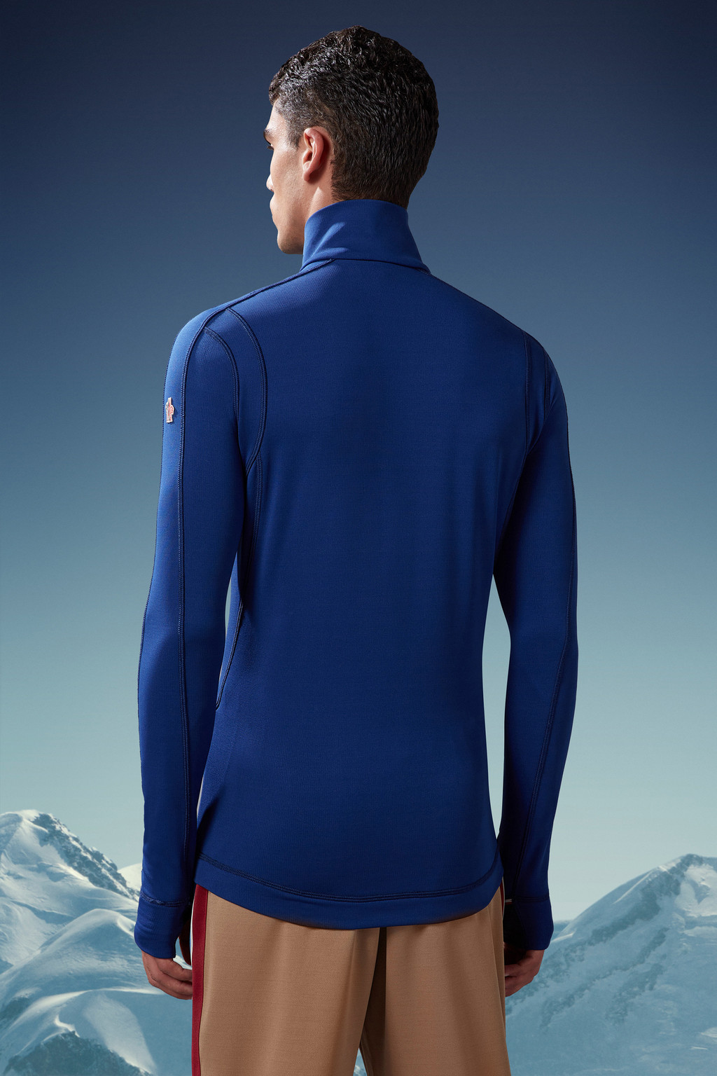 Royal Blue Base Layer polo neck - Sweatshirts for Men | Moncler DE