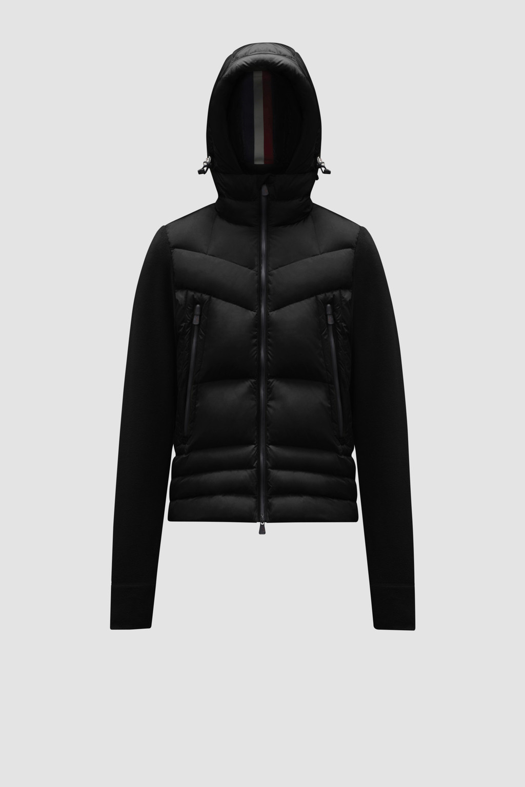 Black Padded Fleece Hoodie - Sweatshirts for Men | Moncler SG
