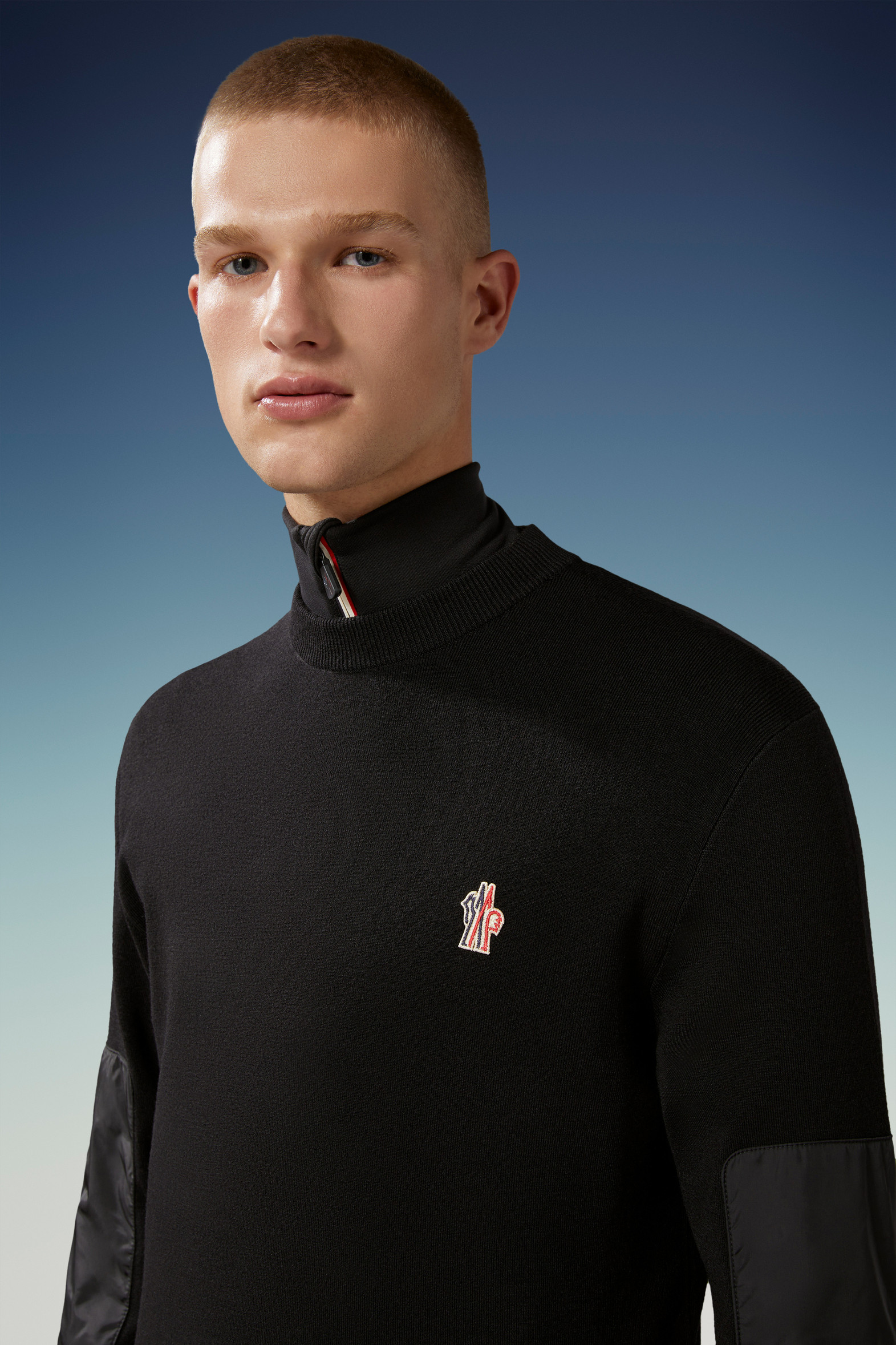 Black Wool Turtleneck Jumper - Sweaters & Cardigans for Men | Moncler EE
