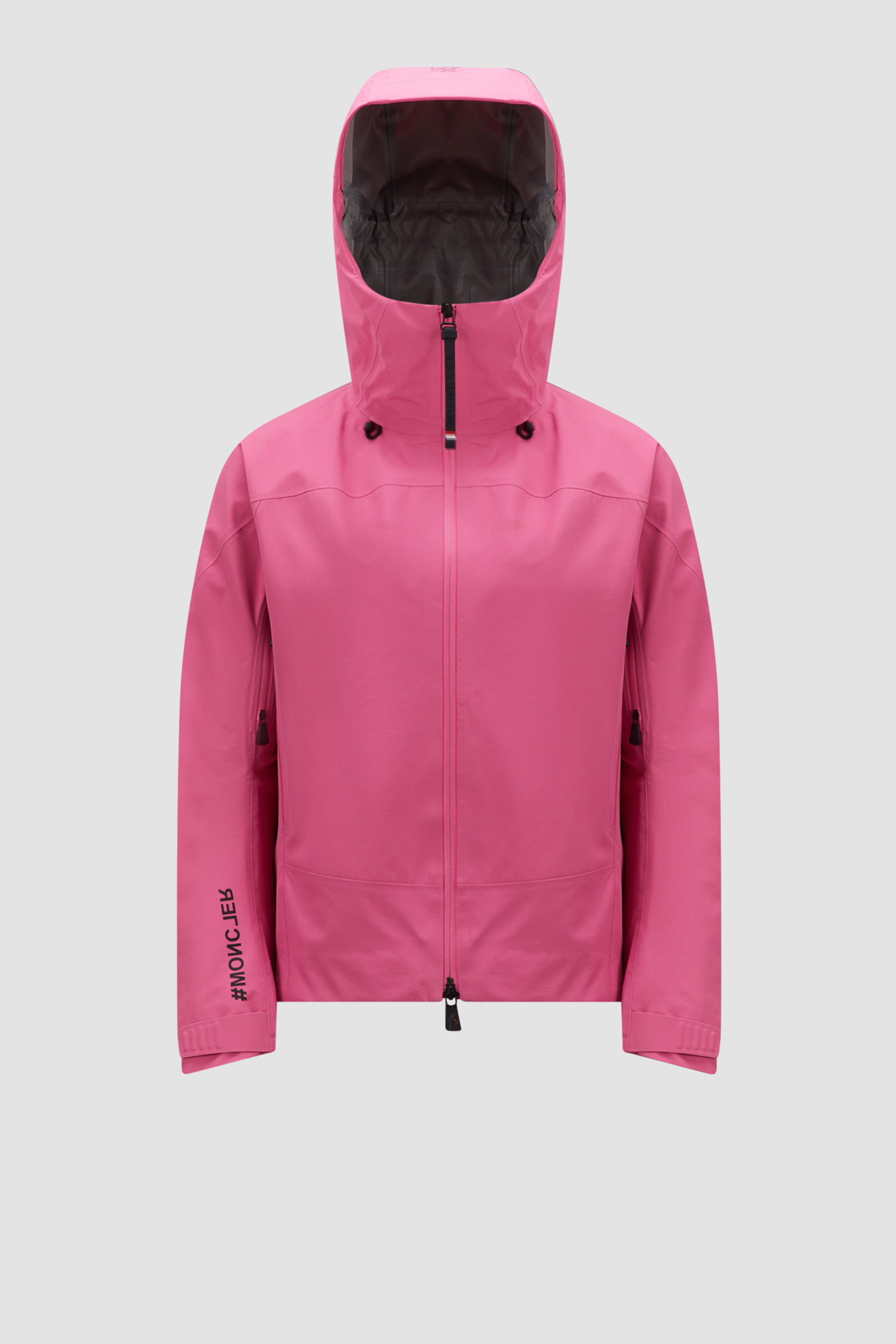 Soft Pink Meribel Hooded Jacket - Windbreakers & Raincoats for Women ...