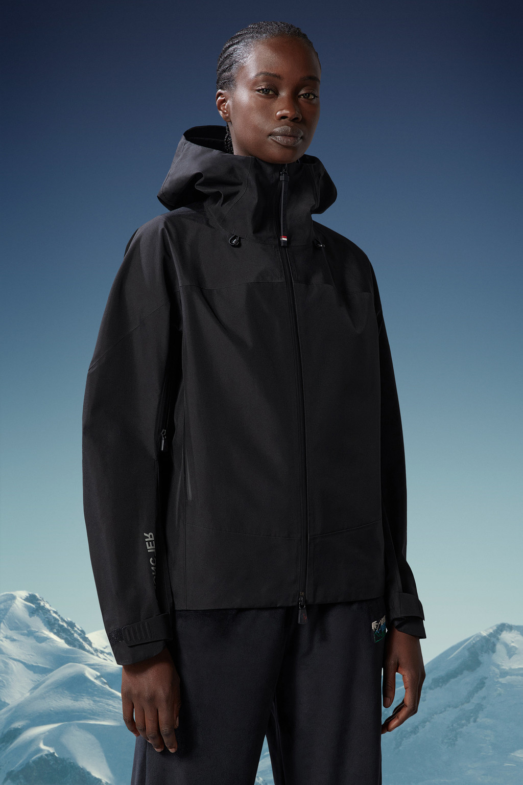 Black Meribel Hooded Jacket - Windbreakers & Raincoats for Women ...
