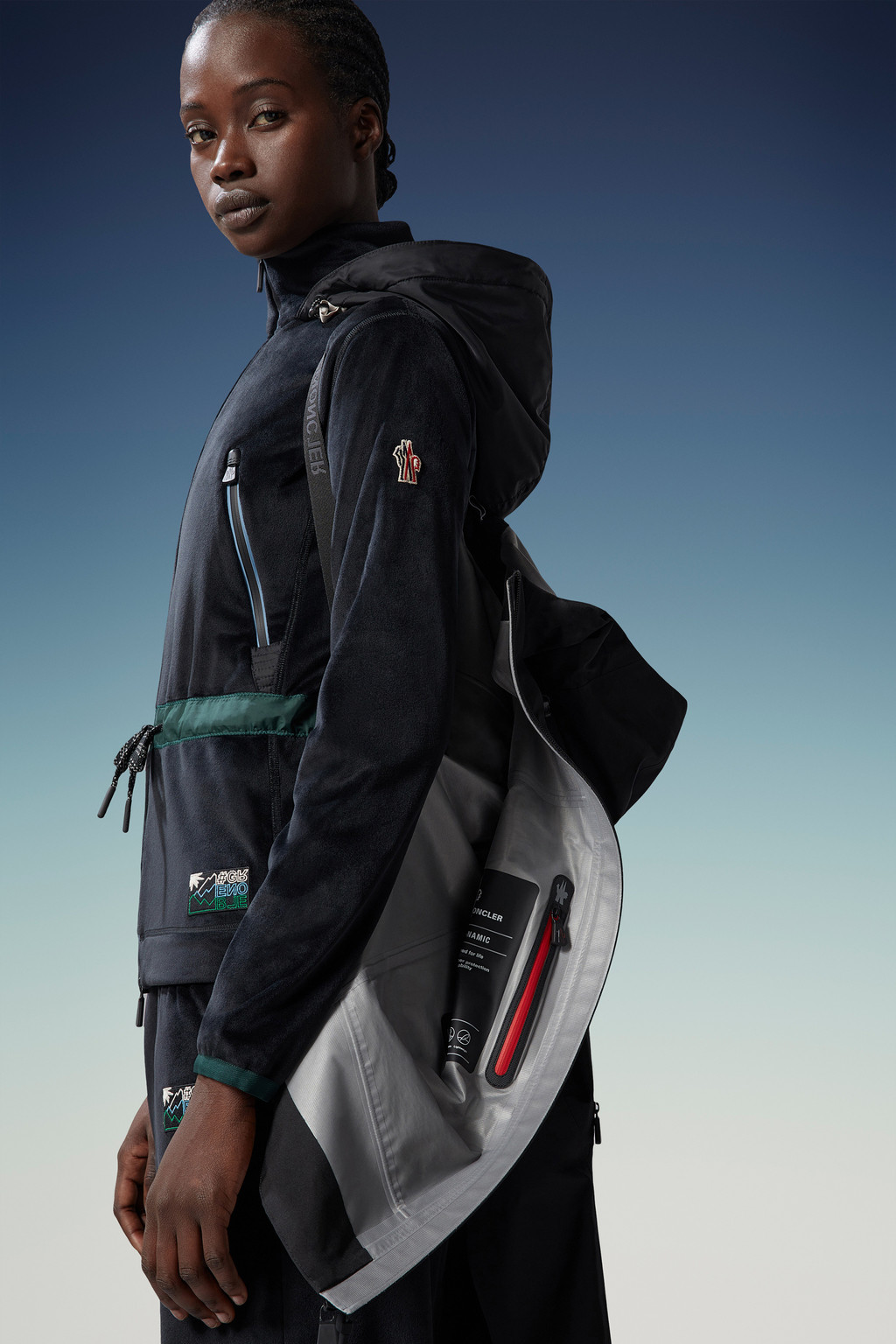 Black Meribel Hooded Jacket - Windbreakers & Raincoats for Women ...