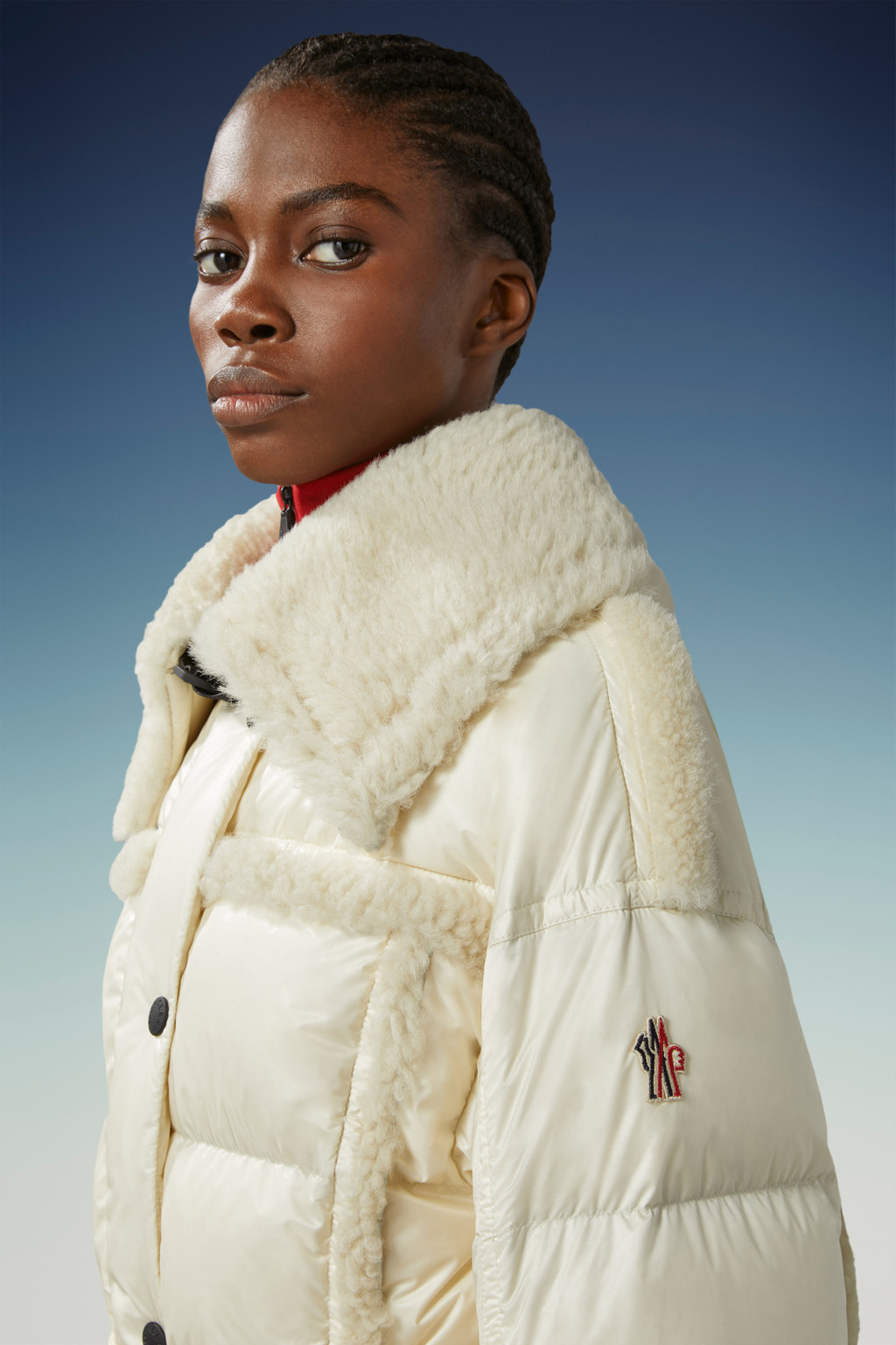 White Ivory Biollay Short Down Jacket - Short Down Jackets for Women ...