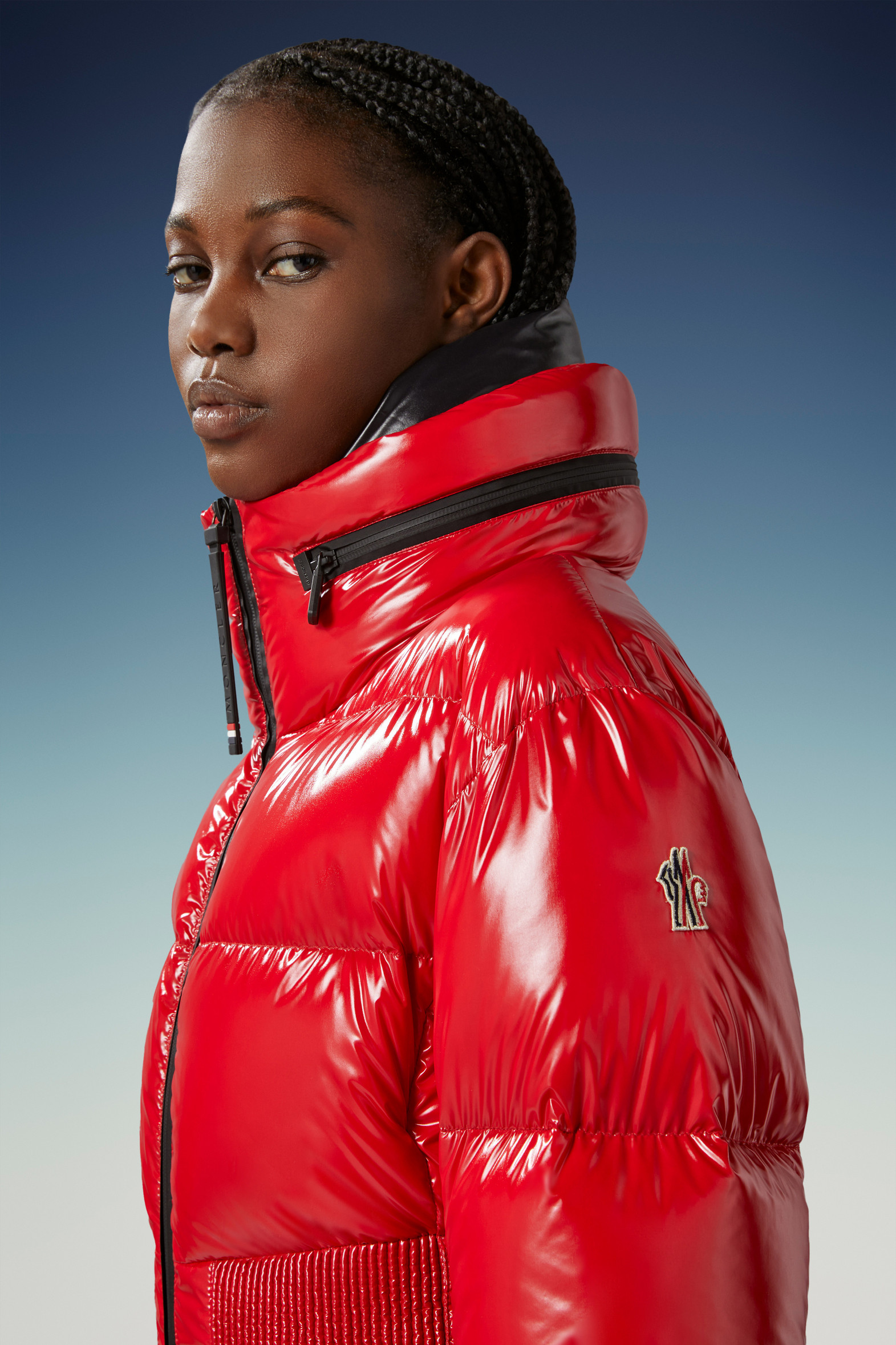 Red Rochers Short Down Jacket - Short Down Jackets for Women | Moncler HK