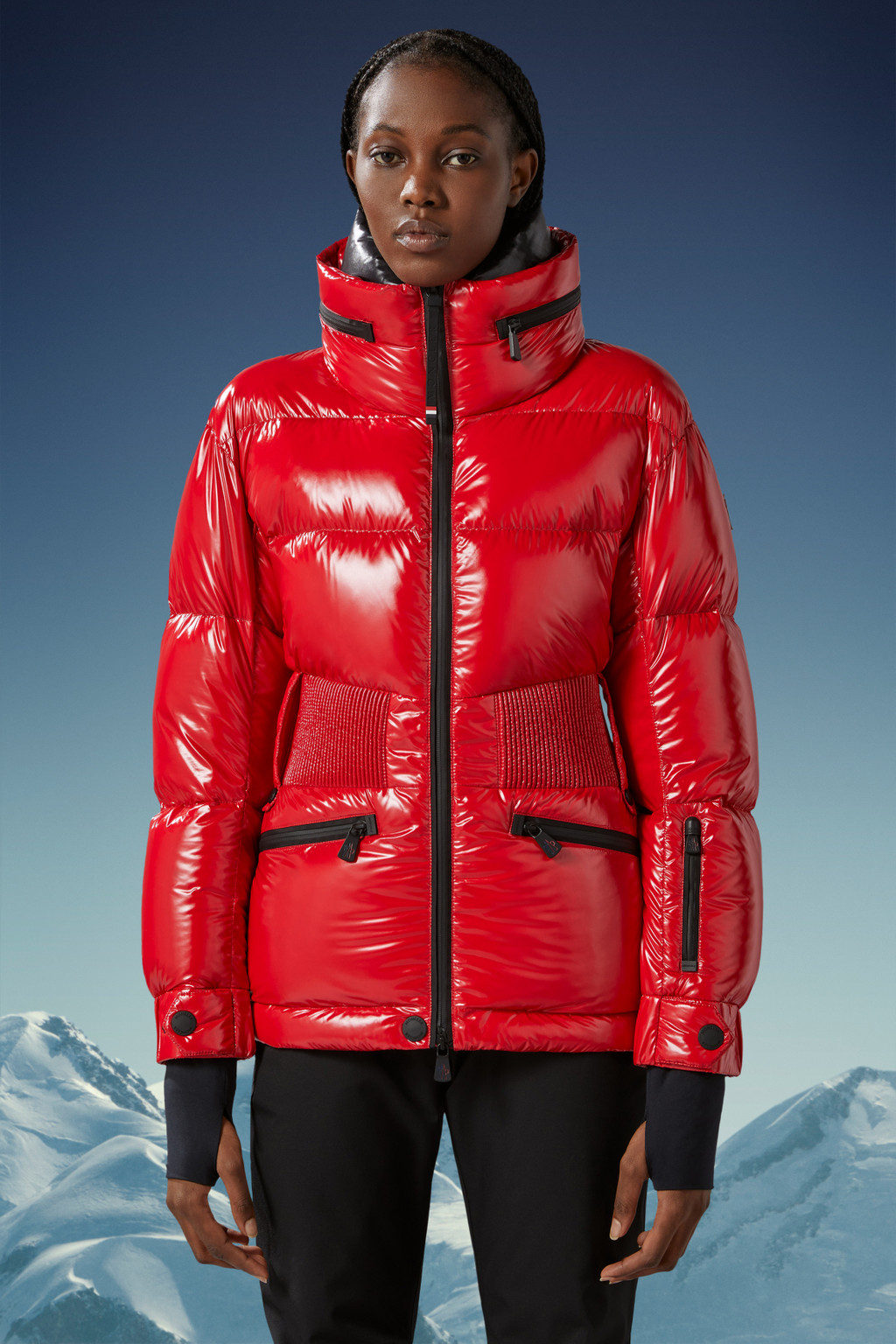 Red Rochers Short Down Jacket - Short Down Jackets for Women | Moncler HK