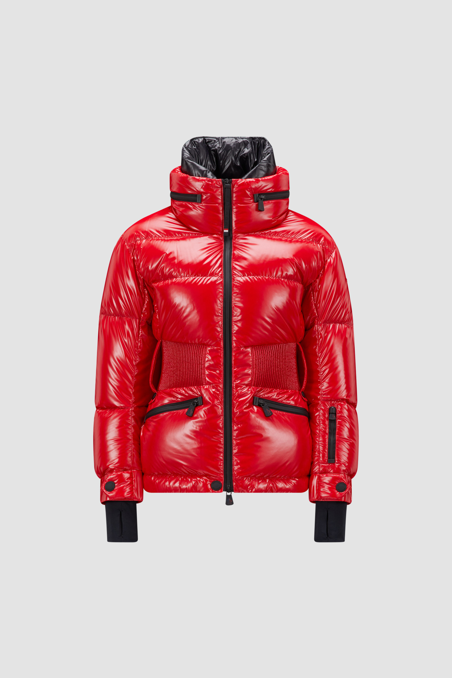Red Rochers Short Down Jacket - Short Down Jackets for Women | Moncler PT