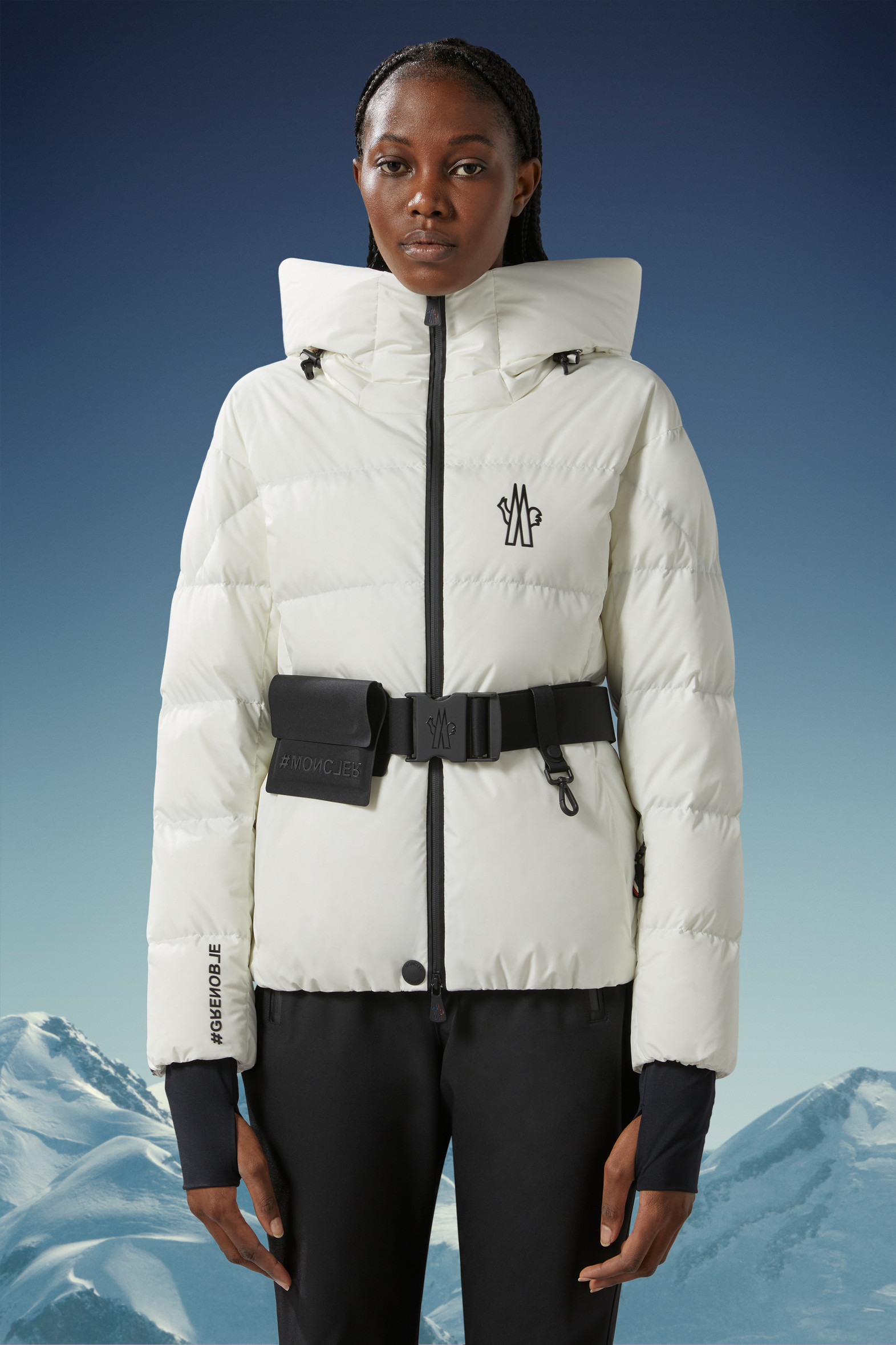 Snow White Bouquetin Short Down Jacket - Short Down Jackets for Women ...