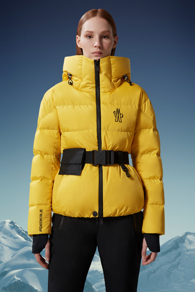 Sunny Yellow Bouquetin Short Down Jacket - Short Down Jackets for Women ...