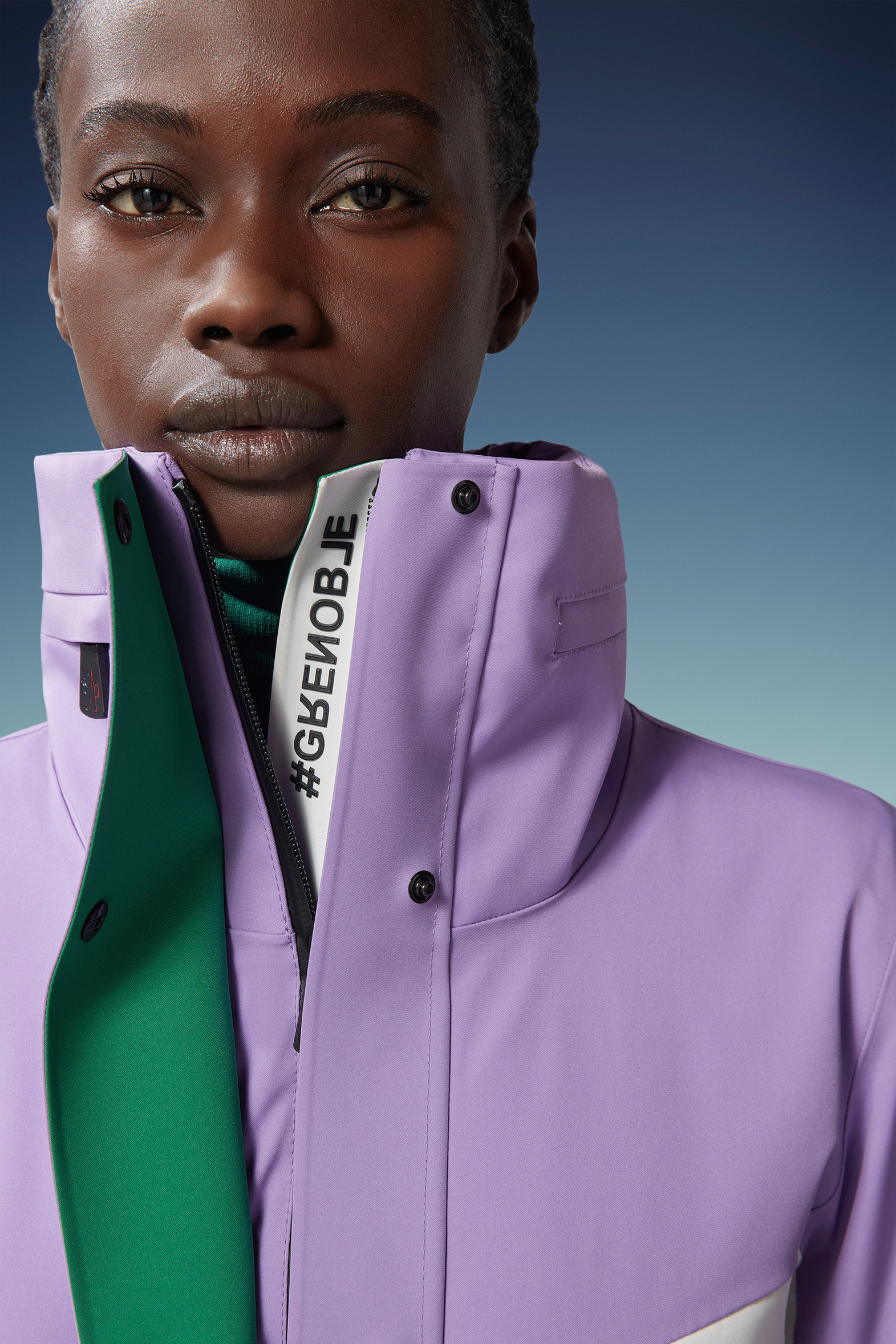 Lilac Hainet Ski Jacket - Short Down Jackets for Women | Moncler DK