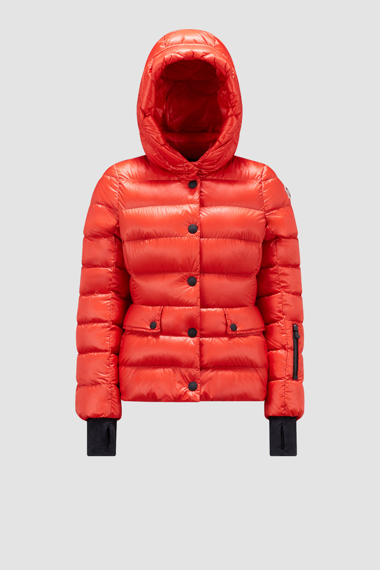 Red Armoniques Short Down Jacket - Short Down Jackets for Women ...