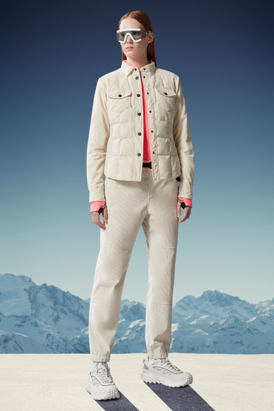 Milk White Nangy Down Shacket - Short Down Jackets for Women | Moncler SG
