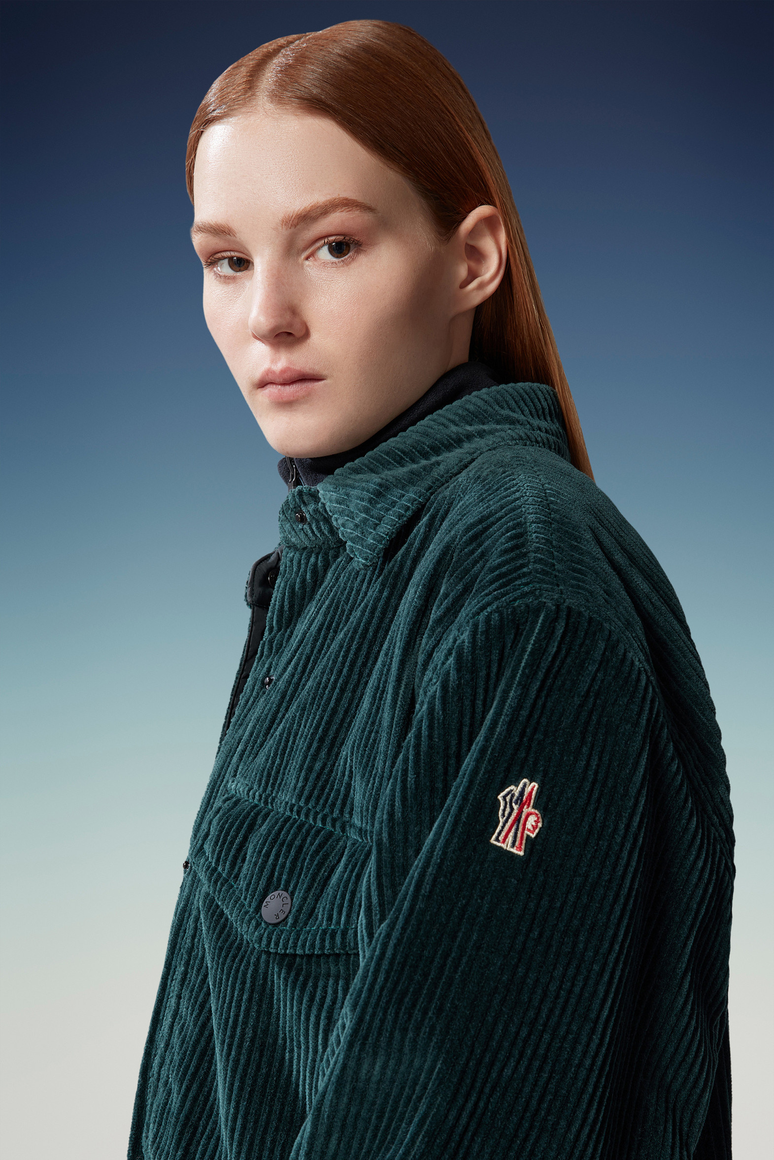 Dark Green Vanay Long Down Shacket - Coats & Trench Coats for Women ...