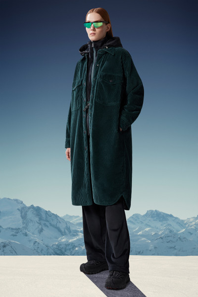 Dark Green Vanay Long Down Shacket - Coats & Trench Coats for Women ...