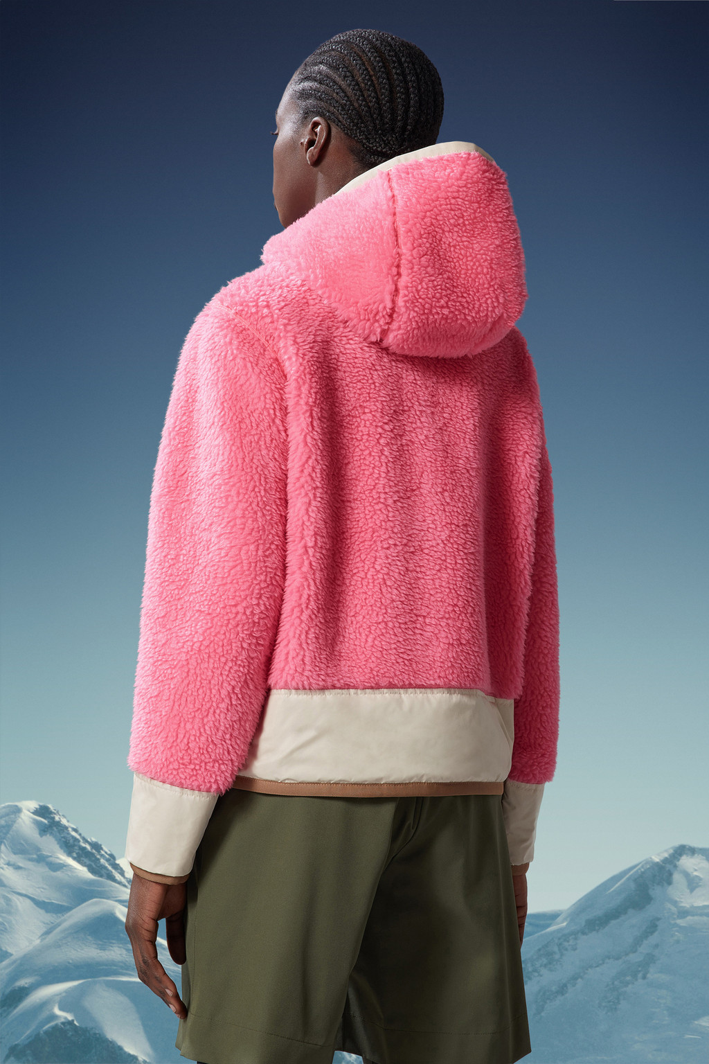Pink Teddy Zip-Up Hoodie - Sweatshirts for Women | Moncler CA