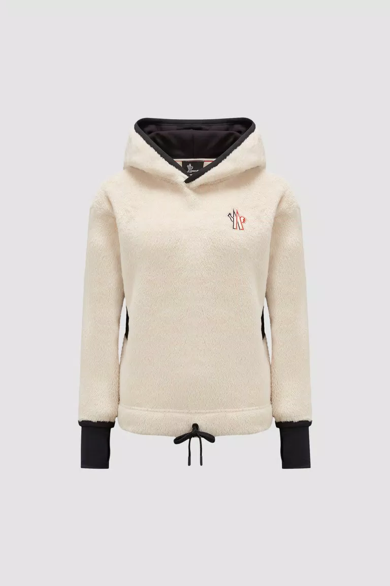 Sudadera De Algodón Acolchado Beige Sudaderas De Mujer Moncler Es