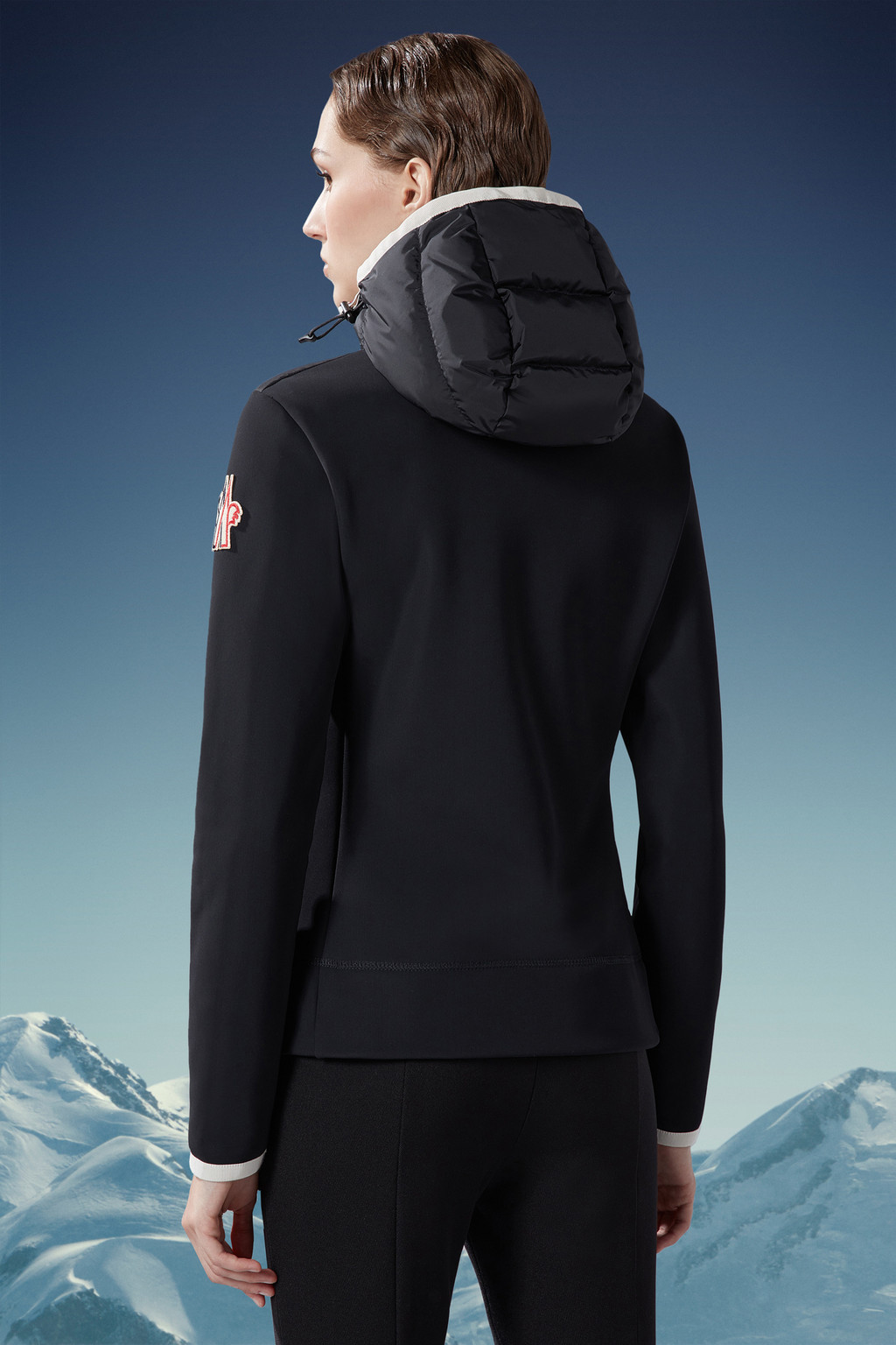 Black Padded Fleece Hoodie - Sweatshirts for Women | Moncler FR