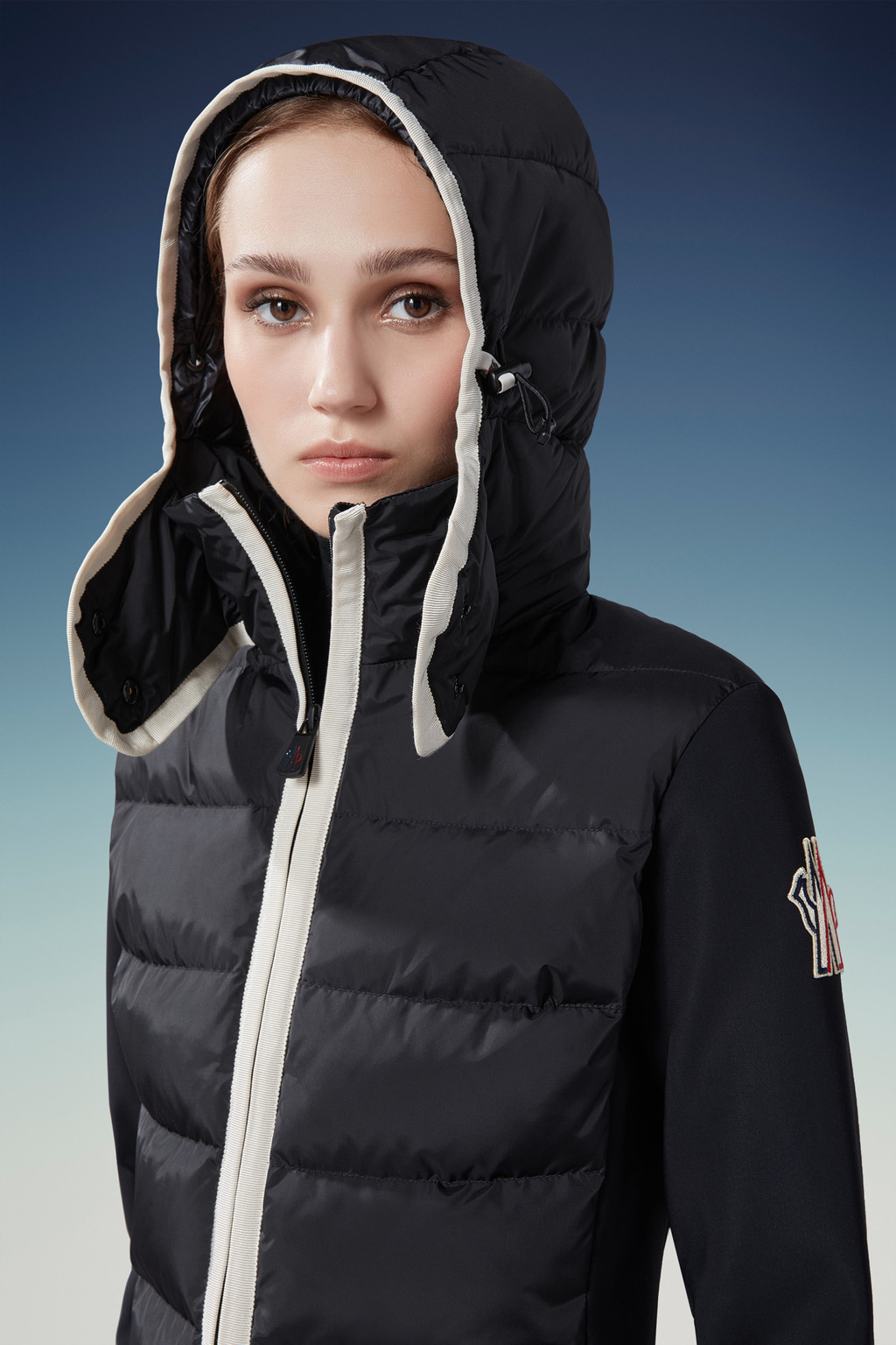 Black Padded Fleece Hoodie - Sweatshirts for Women | Moncler FR