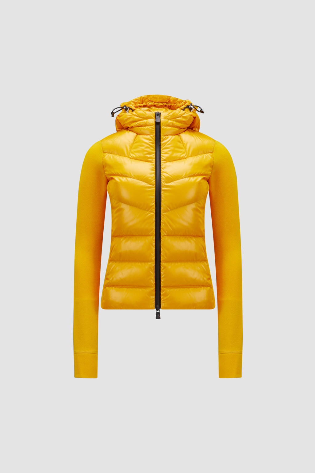Yellow Padded Fleece Hoodie - Sweatshirts for Women | Moncler GB