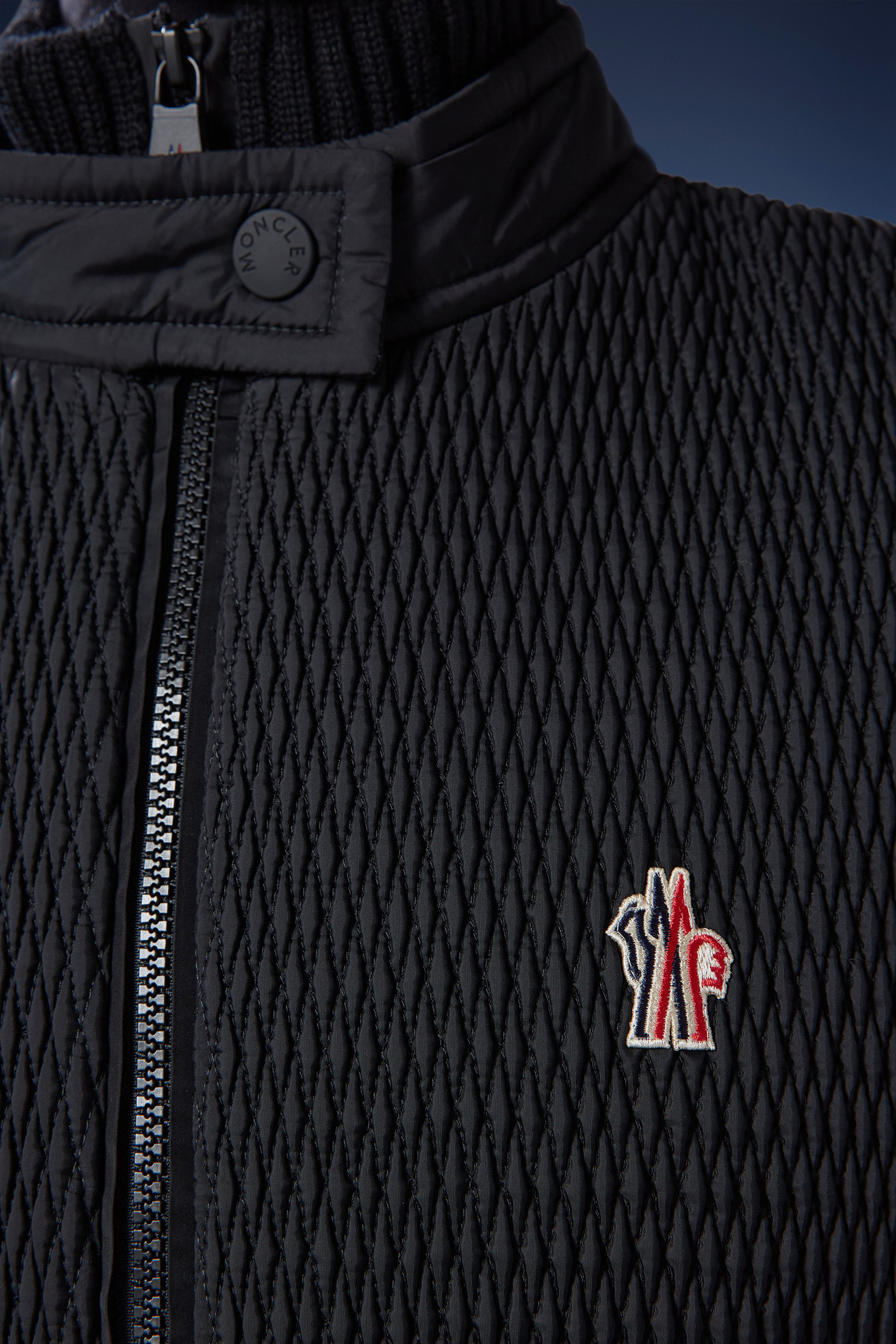 Black Wool Zip-Up Cardigan - Sweaters & Cardigans for Women | Moncler HK