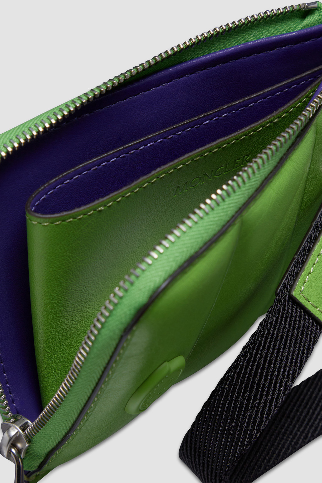 Leaf Green Leather Wallet - Bags & Small Accessories for Women | Moncler HK