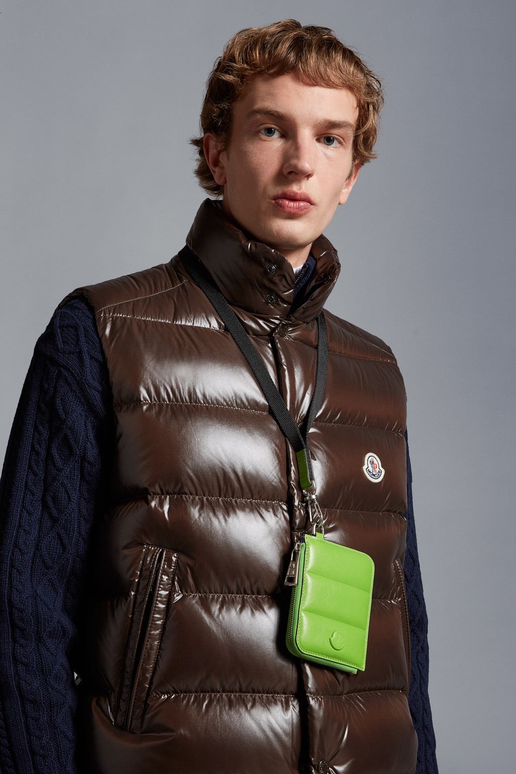 Leaf Green Leather Wallet - Bags & Small Accessories for Women | Moncler HK