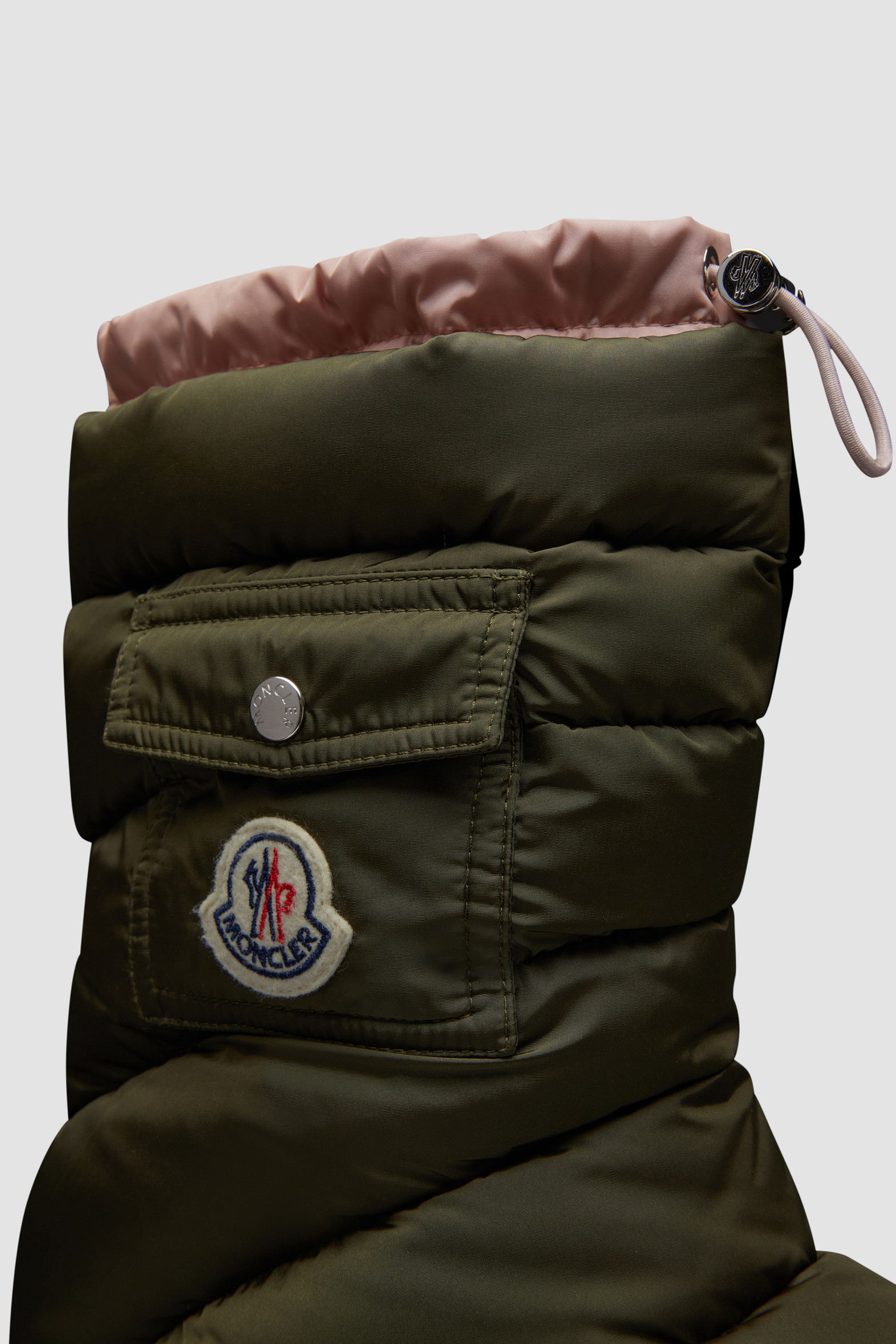 Olive Green Gaia Pocket Mid Boots - Boots for Women | Moncler HK