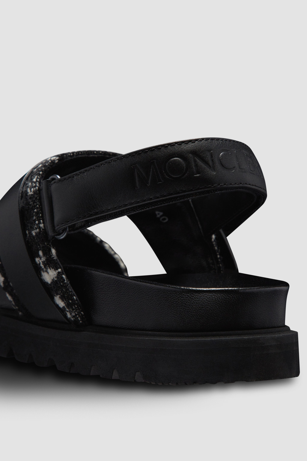 Black & White Bell Buckle Sandals - Sandals & Sliders for Women ...