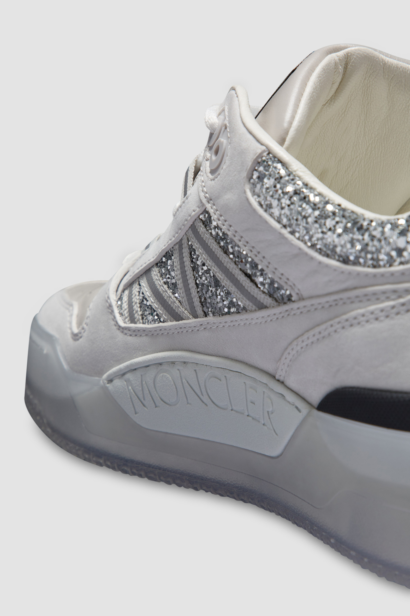 White & Silver Pivot Low-Top trainers - Sneakers for Women | Moncler HK