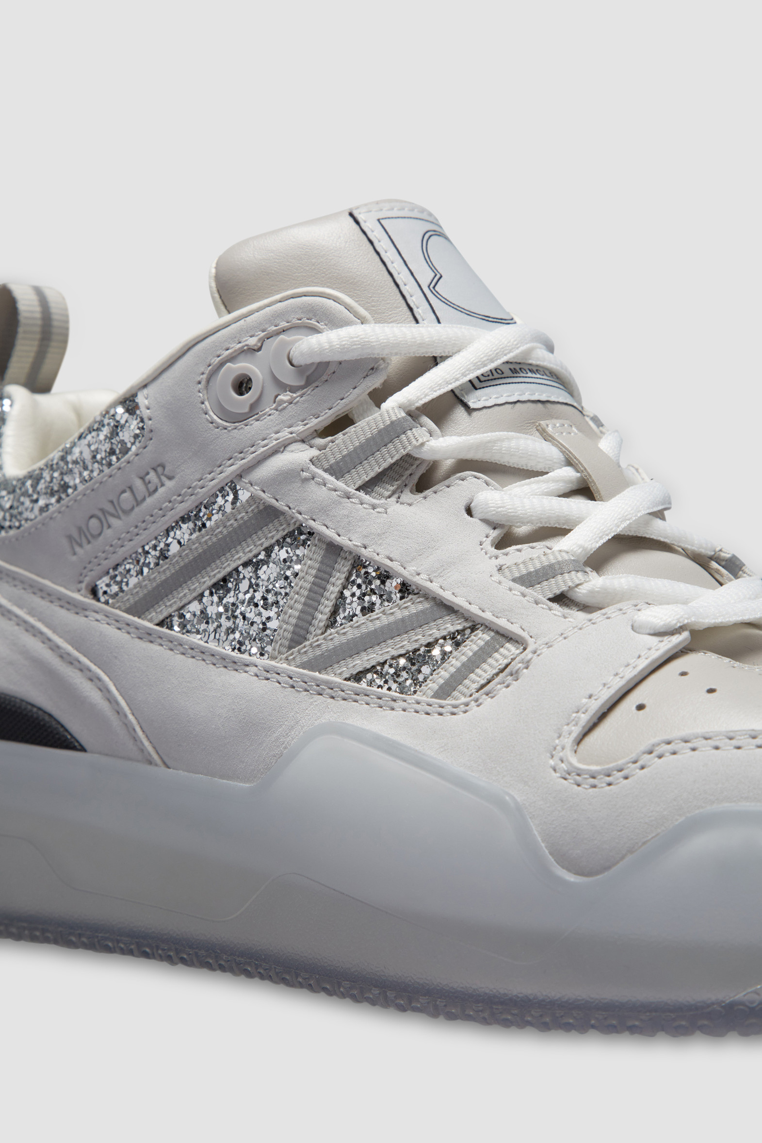 White & Silver Pivot Low-Top trainers - Sneakers for Women | Moncler HK