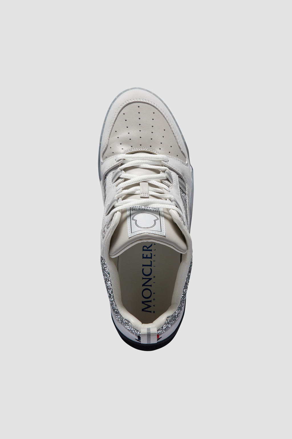 White & Silver Pivot Low-Top trainers - Sneakers for Women | Moncler SG